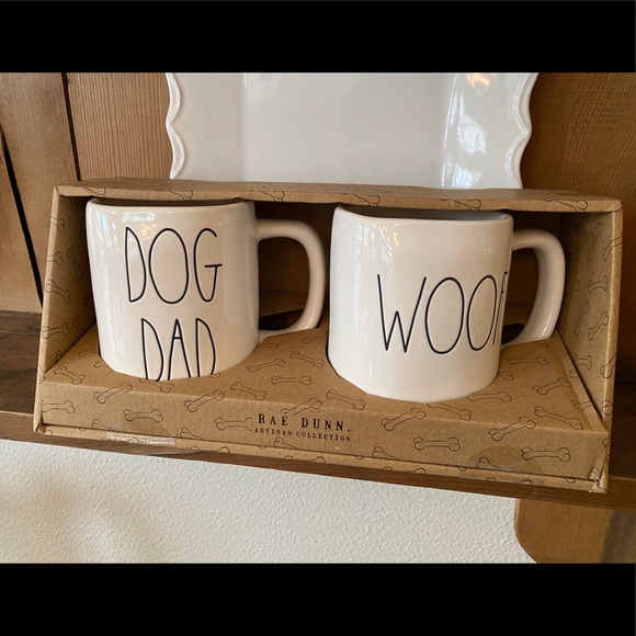 Rae Dunn | Other | Rae Dunn Dog Dad Woof Mug Boxed Set | Poshmark